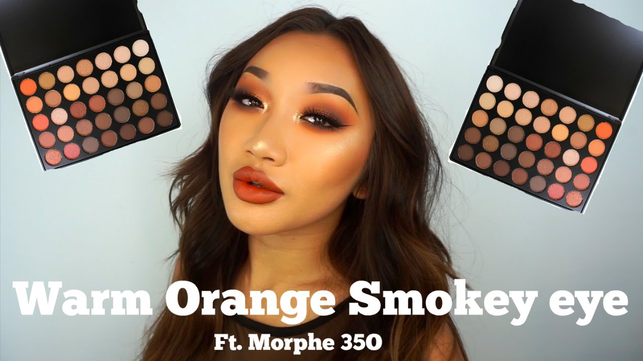 Orange Smokey eye Tutorial ft. Morphe 35O - YouTube