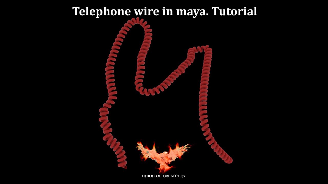 Cómo crear un cable de teléfono en Maya/ Telephone Wire in Maya - YouTube
