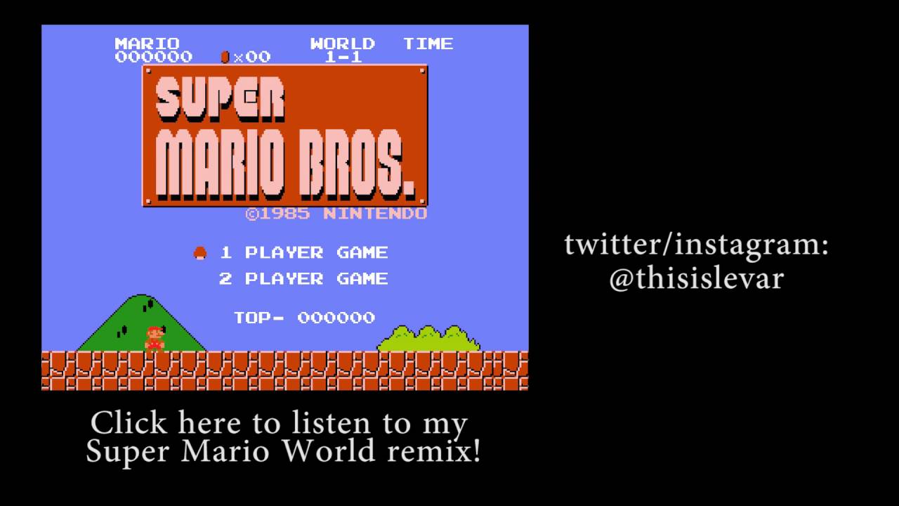 Game Over Instrumental (Super Mario Bros Remix) - YouTube