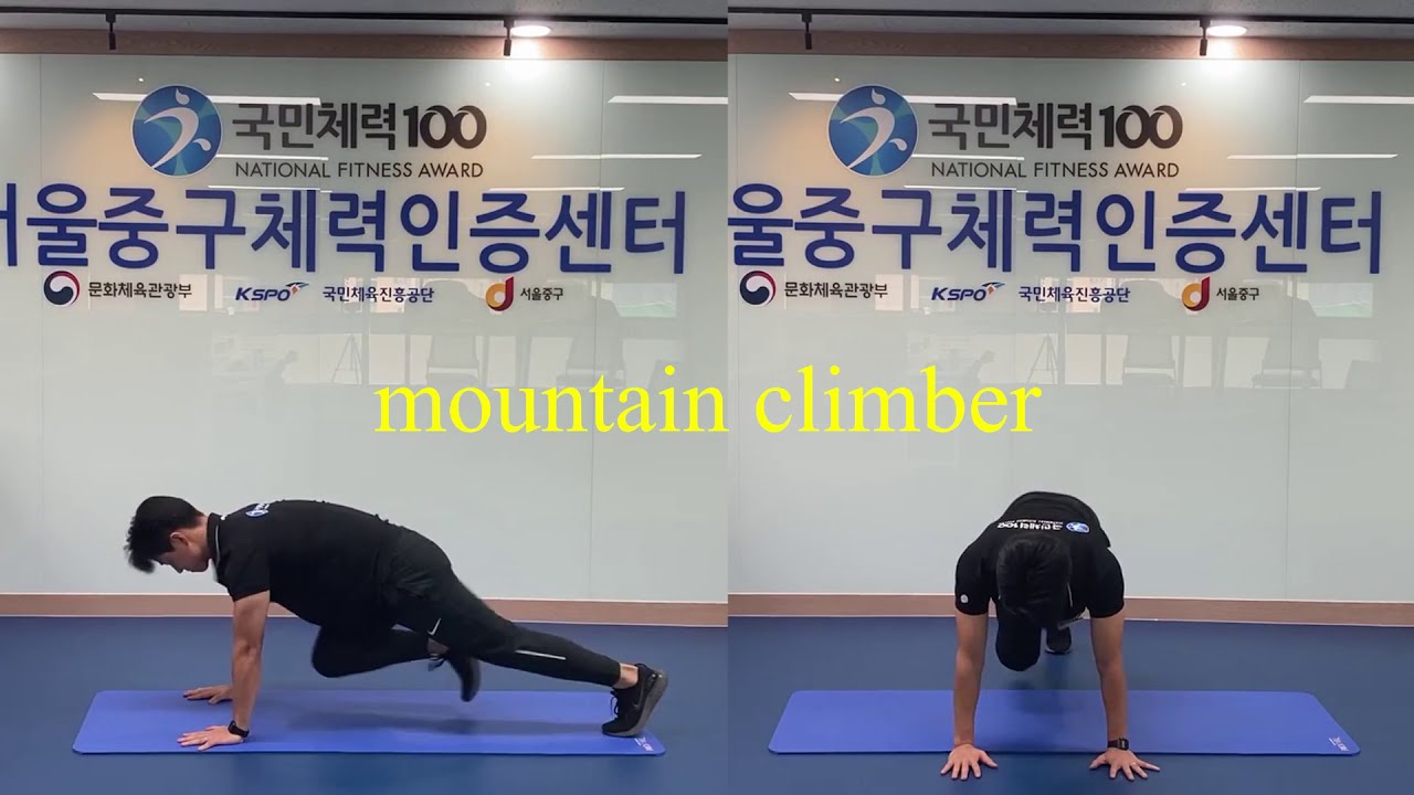 mountain climber variation(마운틴 클라이머 변형) - YouTube