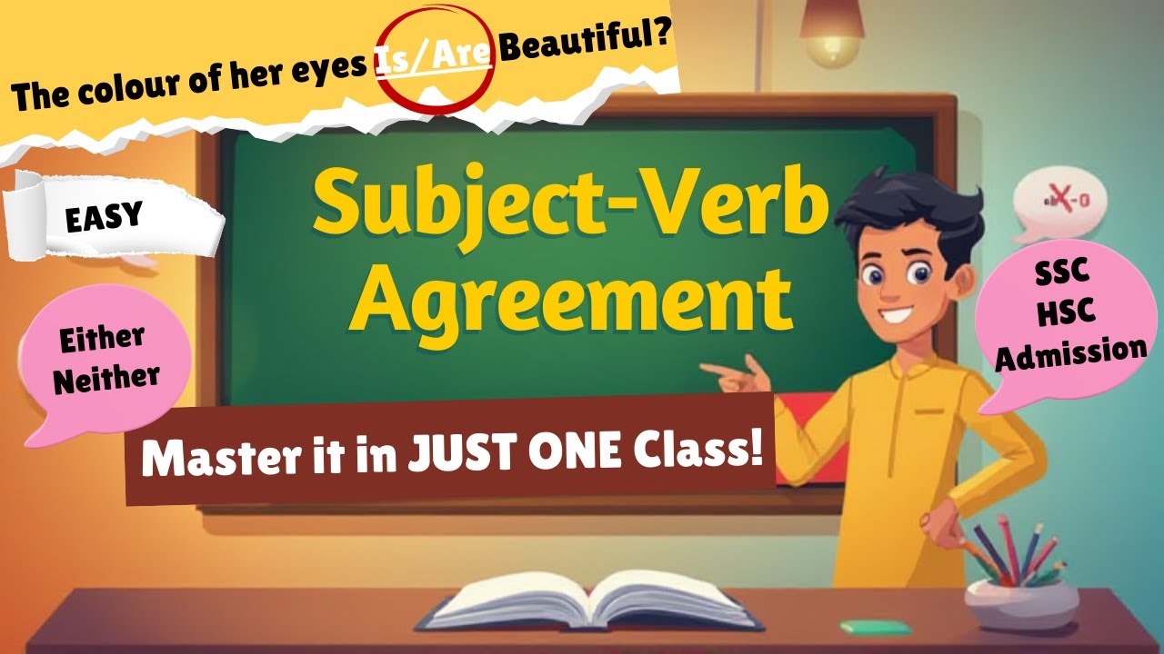 Subject Verb agreement | In one class for all classes | One Shot - YouTube