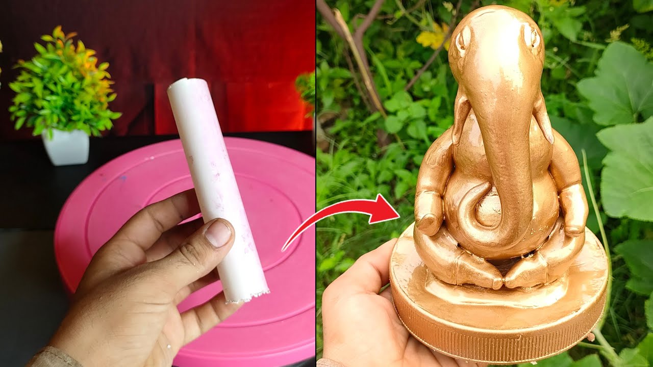 Ganesha Craft Ideas • Easy Making lord Ganesh Murti • Ganesh Craft ...
