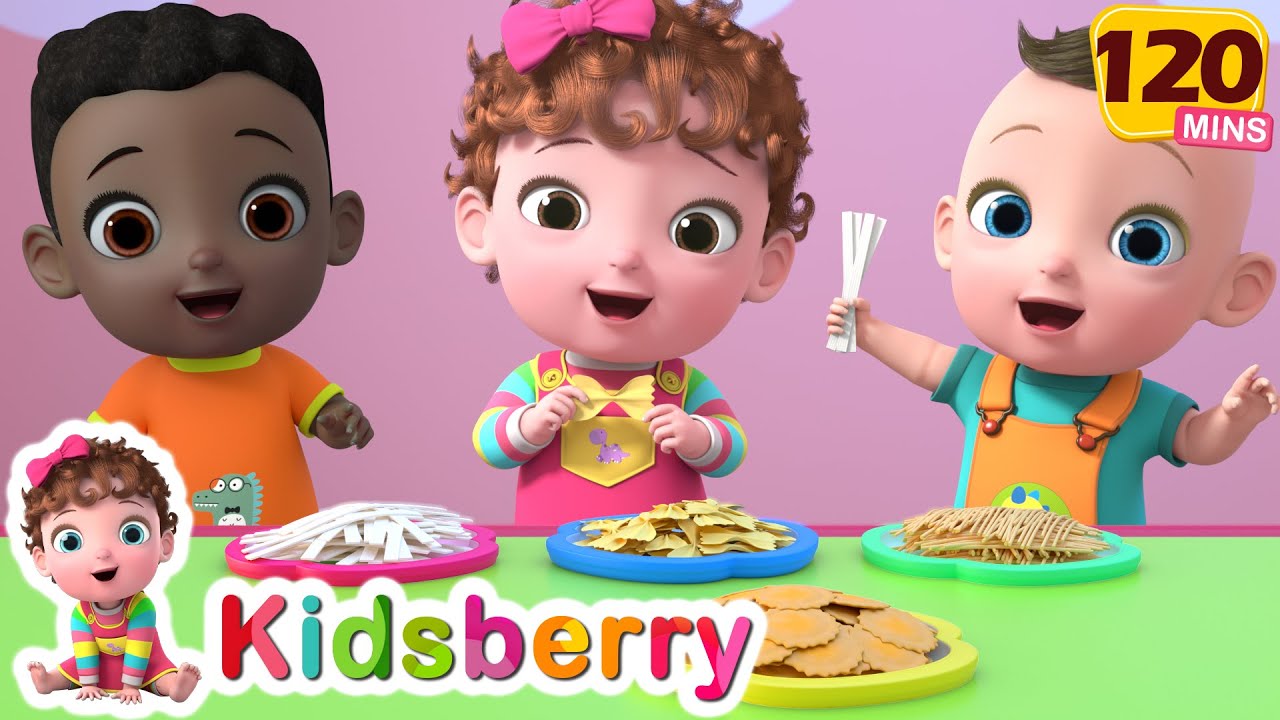 How to Make Pasta + More Nursery Rhymes & Baby Songs - Kidsberry - YouTube