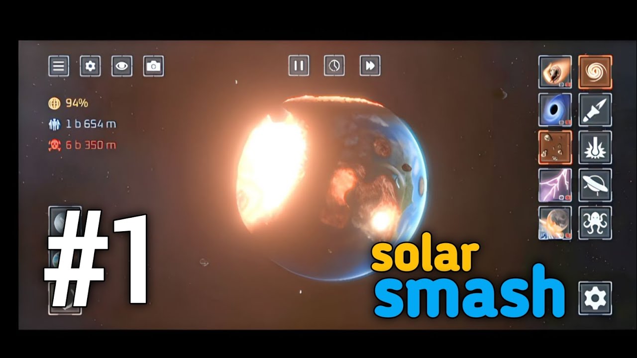 How to destroy or smash a planet 🤔 | Solar smash | #subscribe #like # ...