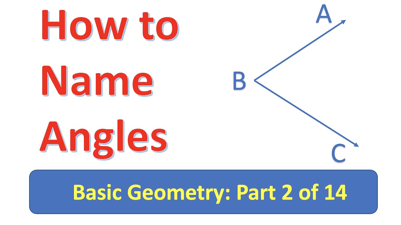 BG02 How to Name Angles - YouTube