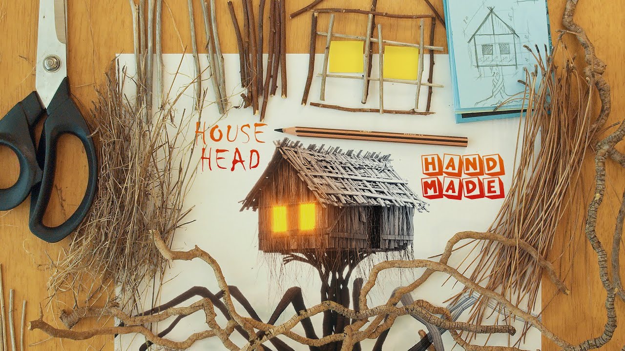 Handmade House Head! Old Wooden Monster House - YouTube