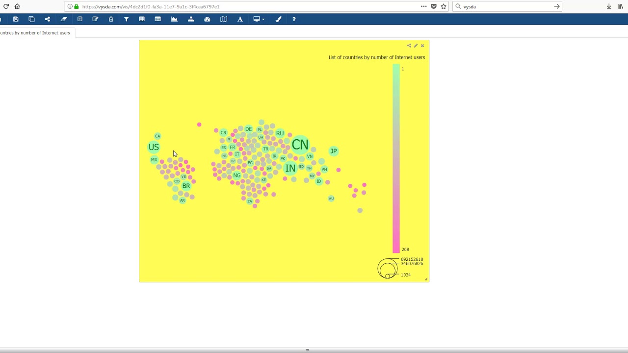 How to create a Cartogram Map in Vysda - YouTube