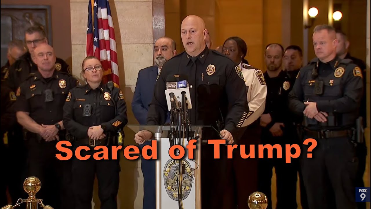 Nervous Minnesota Police Chiefs give PITIFUL group press conference ...