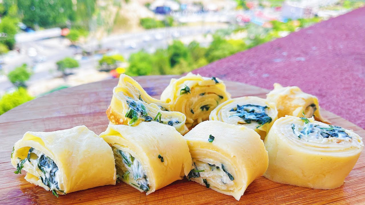 5-Minute SPINACH Roll for Breakfast | Easy & Delicious Recipe - YouTube