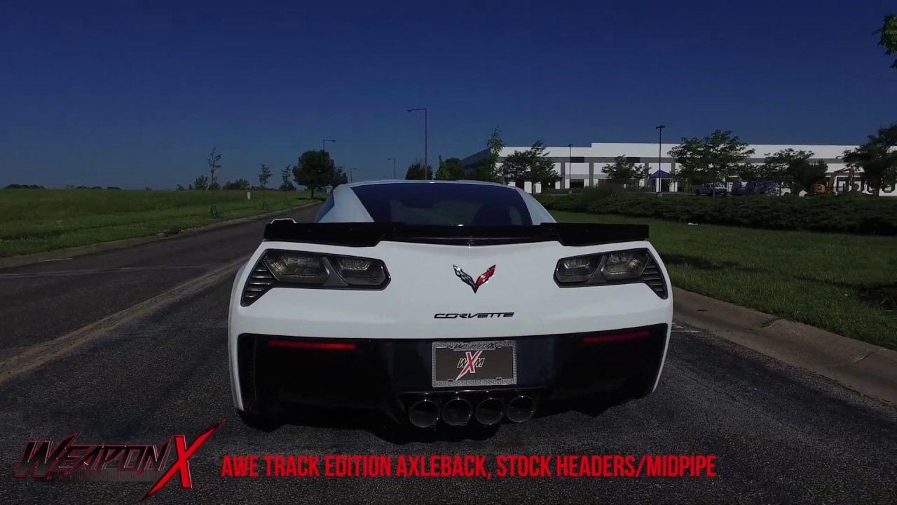 C7 Corvette Z06 with AWE Track Exhaust - YouTube