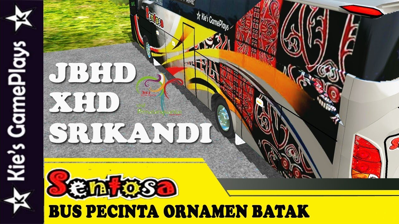 LIVERY SENTOSA TRANSPORT ( BUS PECINTA BATIK BATAK ) - YouTube