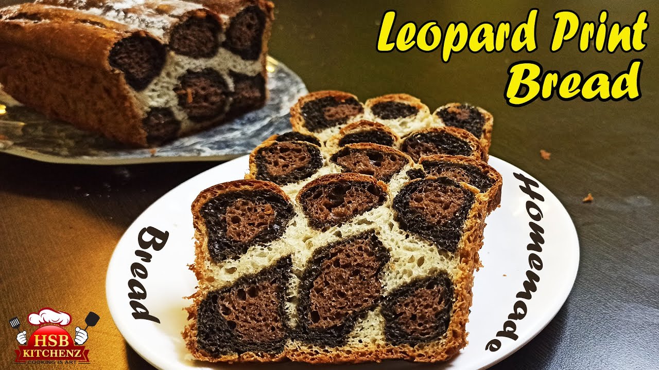 Leopard Print Bread | How to Make Leopard Print Bread | Leopard Loaf ...