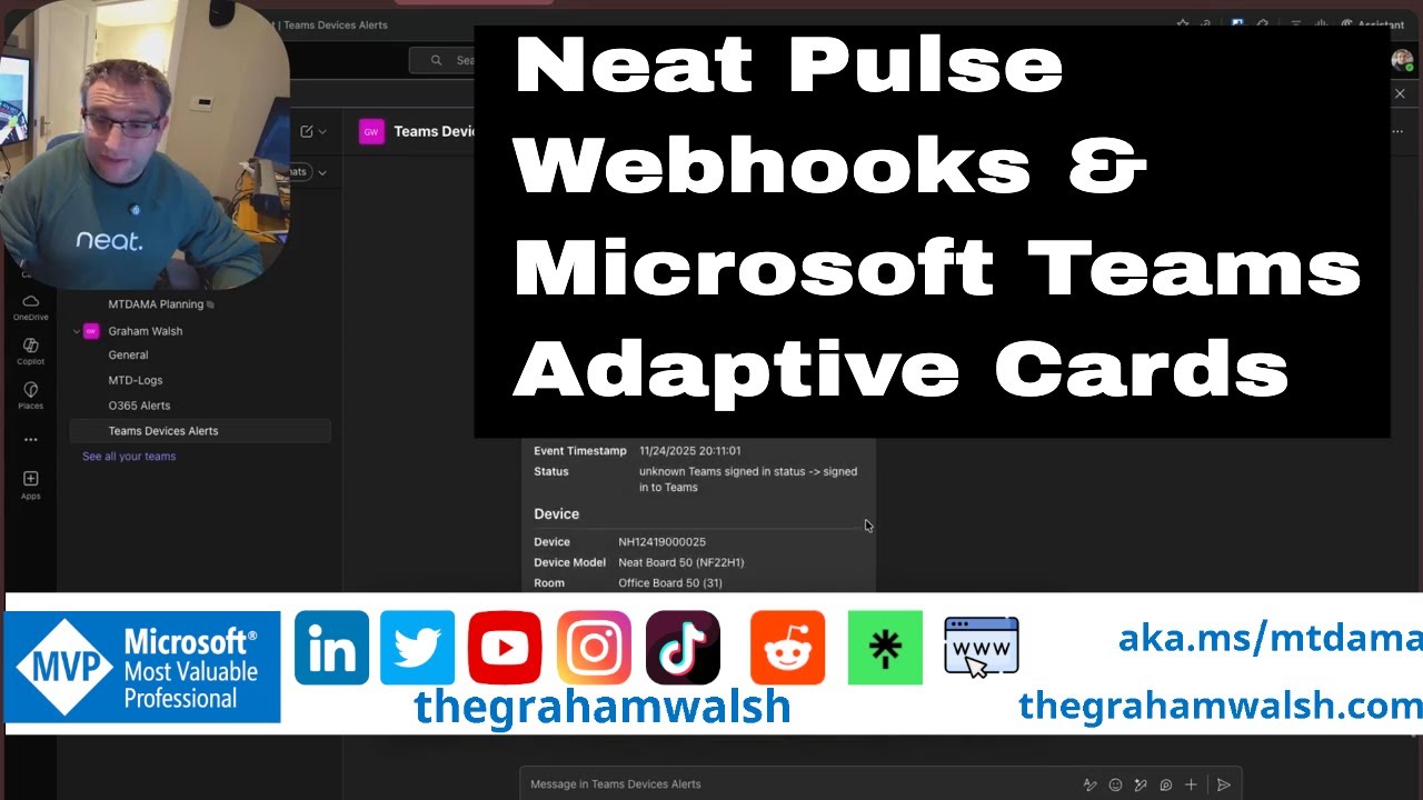 Neat Pulse powered Microsoft Teams Devices Alerts Setup with Webhooks ...