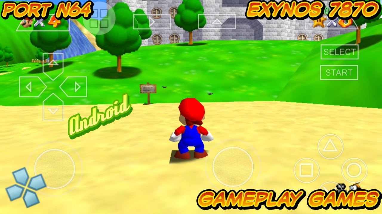 Gameplay Test Super Mario 64 - Ppsspp Emul4t0r - YouTube