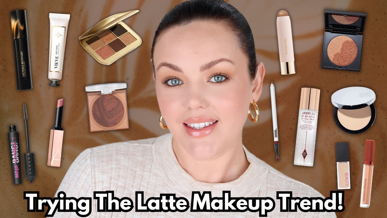 Trying The Latte Makeup Trend ☕️ - YouTube