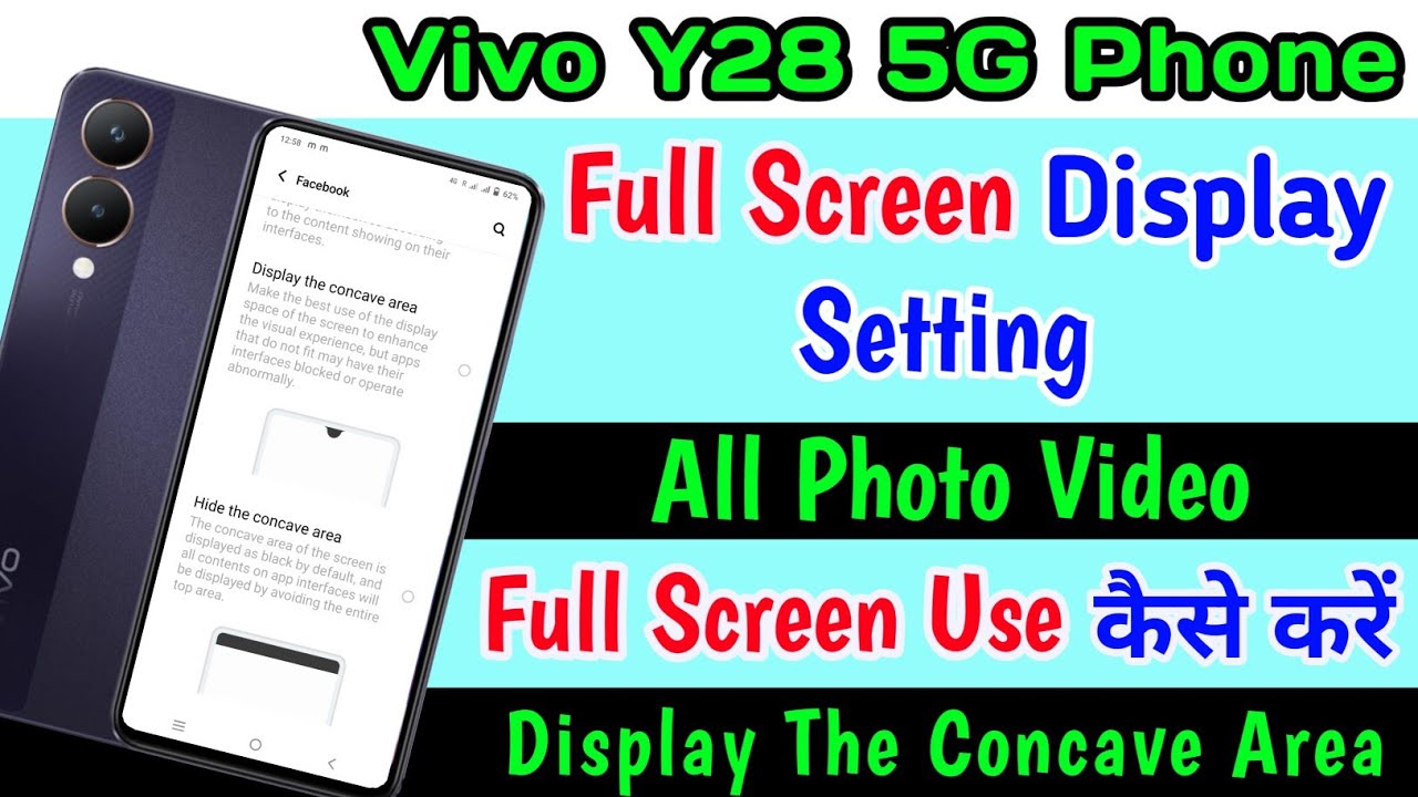 Vivo Y28 Full Screen Display Setting ll How To Enable Full Screen Display Setting Vivo Y28 5G ...