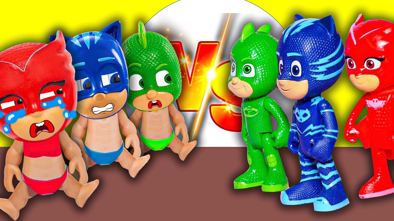 PJ Masks has a contest with the baby PJ Masks with Trolls | Pj Masks ...