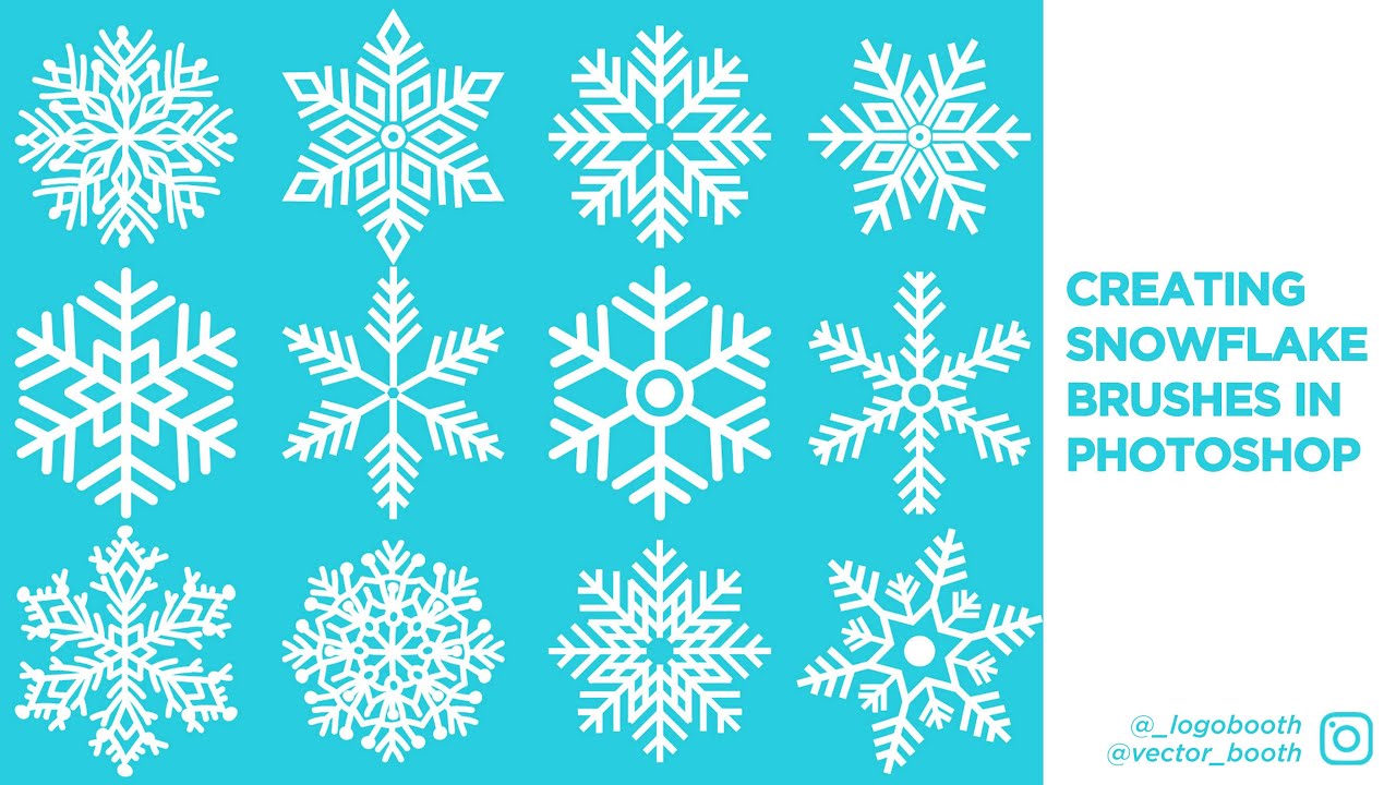 CREATE CUSTOM BRUSH IN PHOTOSHOP | SNOWFLAKE BRUSH | EASY TUTORIAL ...