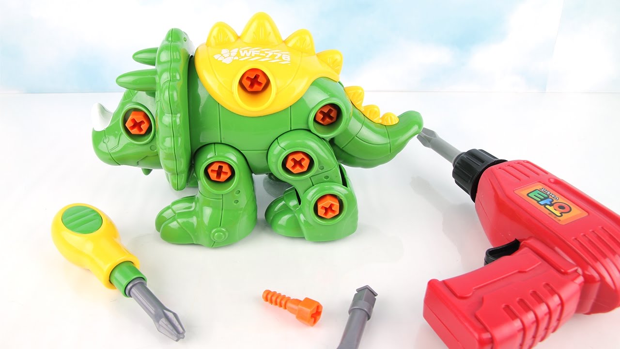 Dino Tools - Learn Create a Dinosaur Names Triceratops For Kids Babies ...