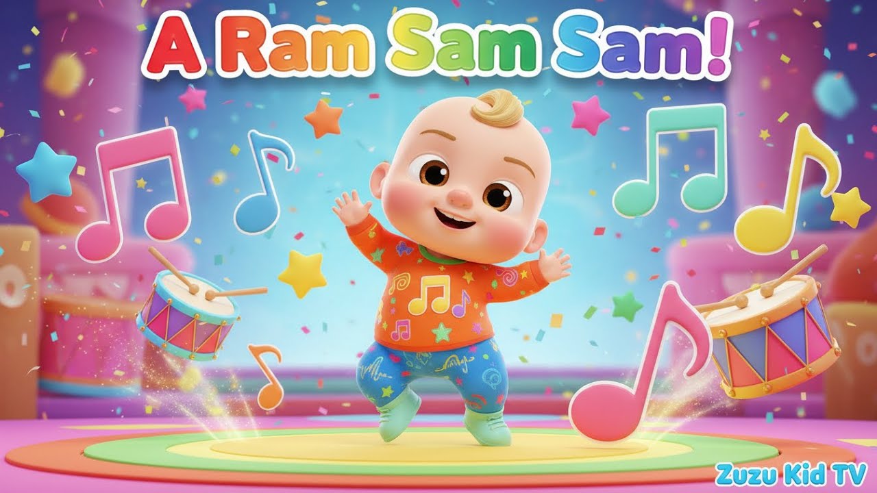 A Ram Sam Sam – Nursery Rhyme, Action Song, and Toddler Fun with Zuzu ...