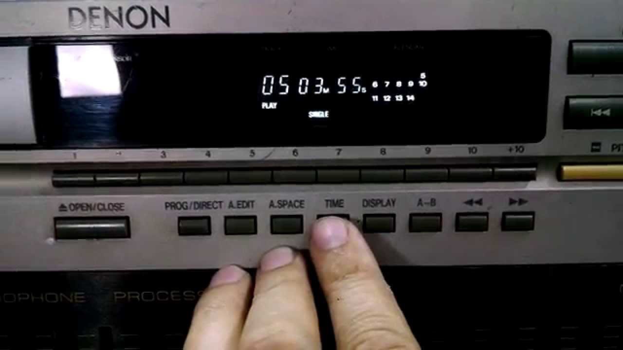CD COM PITCH DENON DN-600F - YouTube