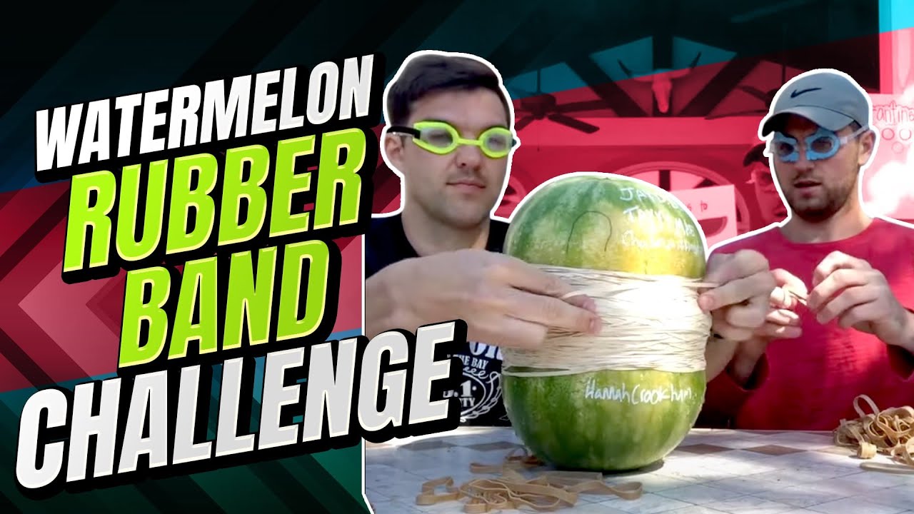 Quarantine Games 2020 - Tik Tok Watermelon Rubber band Challenge - YouTube