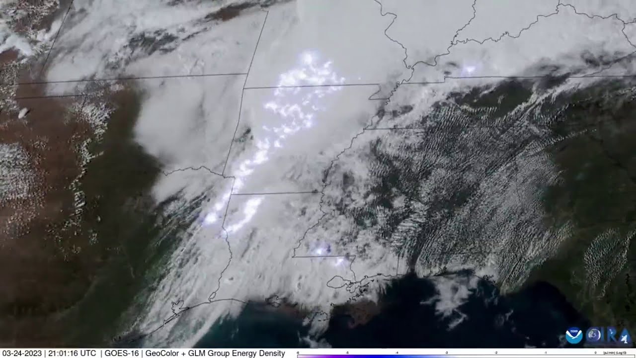 Deadly storm develops, as shown in stunning satellite loop - YouTube