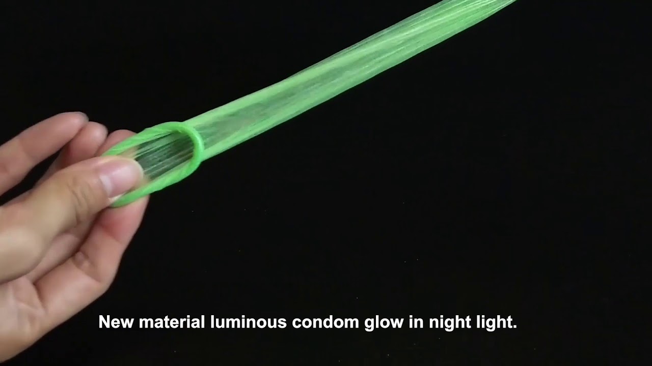New material popular glowing luminous condom glow in night light. Bring ...