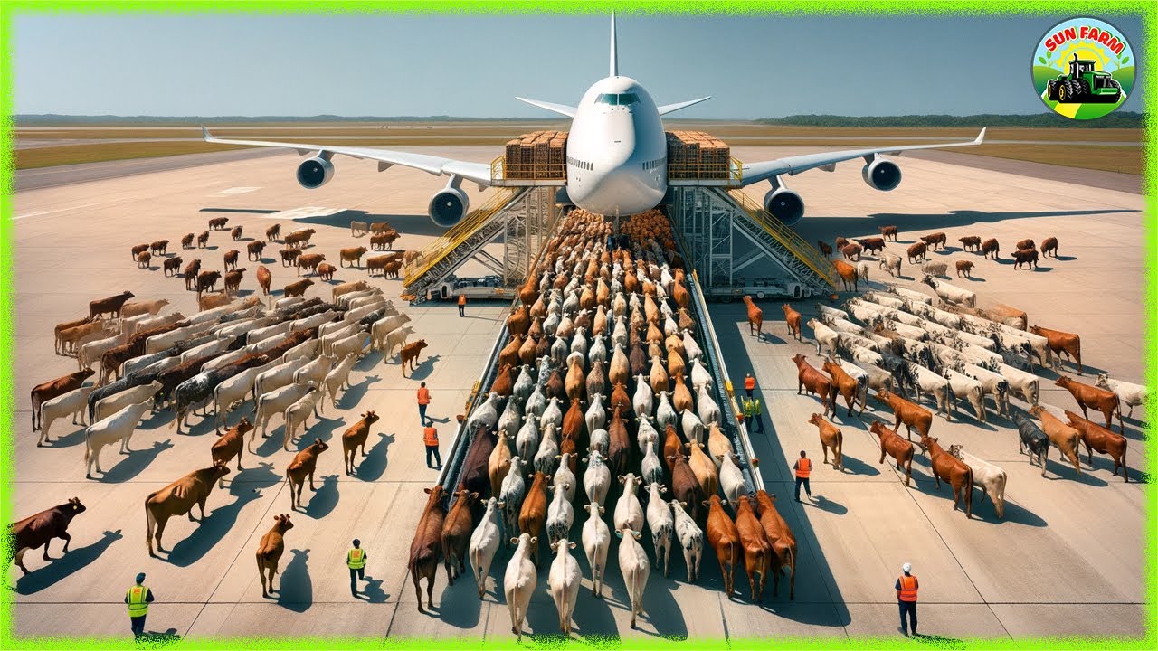 How Farmers Raise and Transport Millions of Giant Cows Farming ...