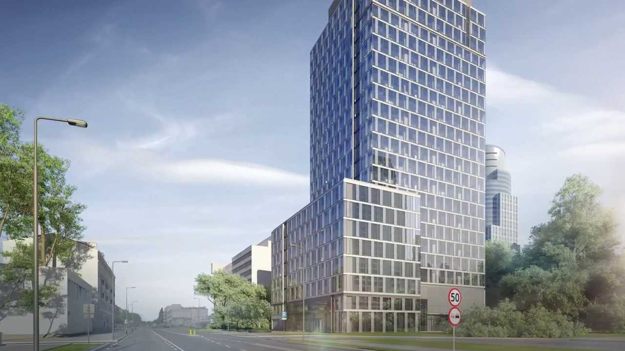 Prime Corporate Center. New office tower in the Warsaw city center ...