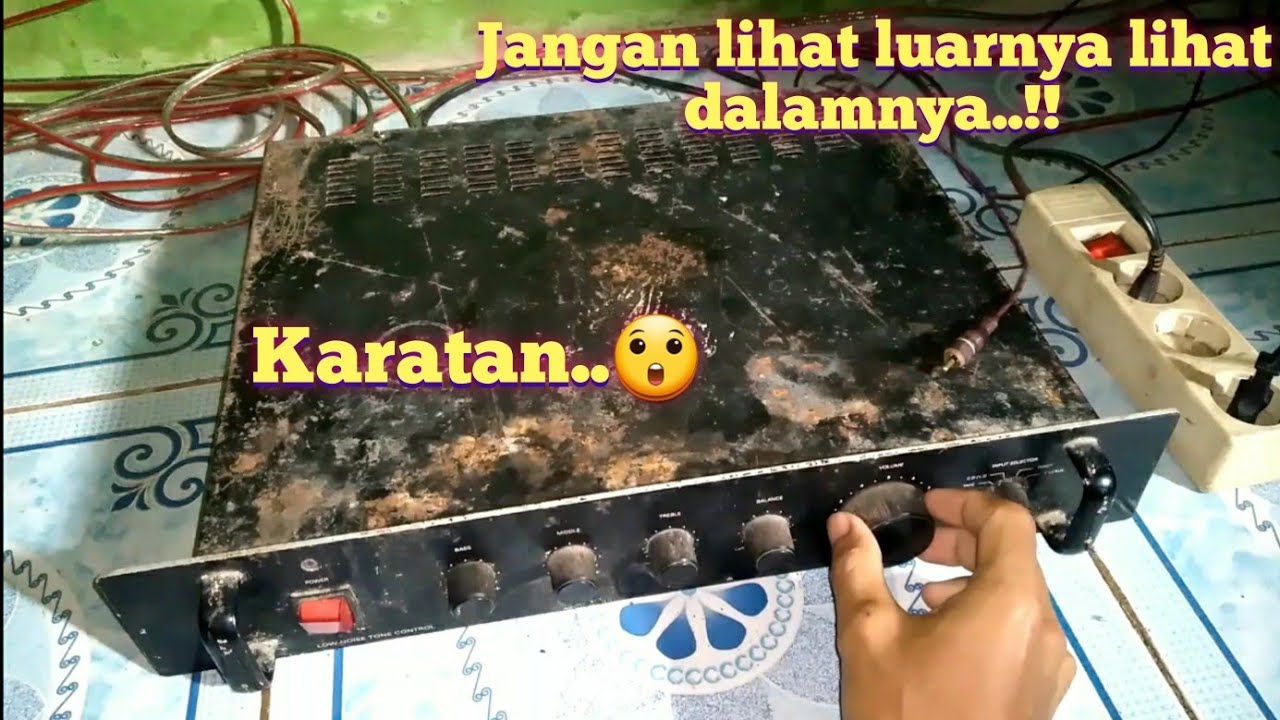 review power amplifier jadul - YouTube