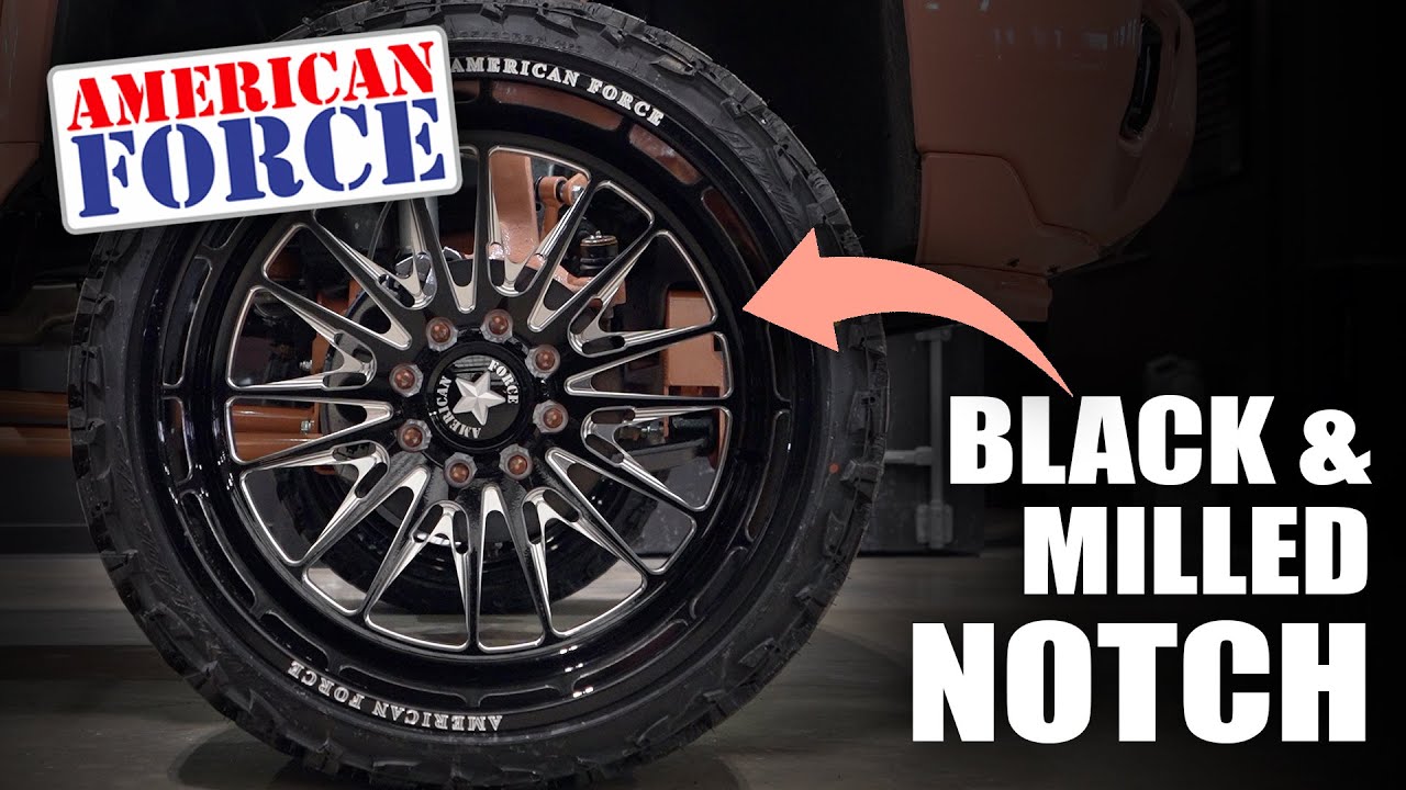 American Force NOTCH in Black & Milled 26X16 - YouTube