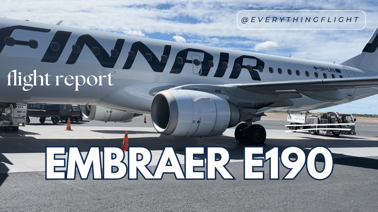 Finnair Embraer E190LR Review - YouTube