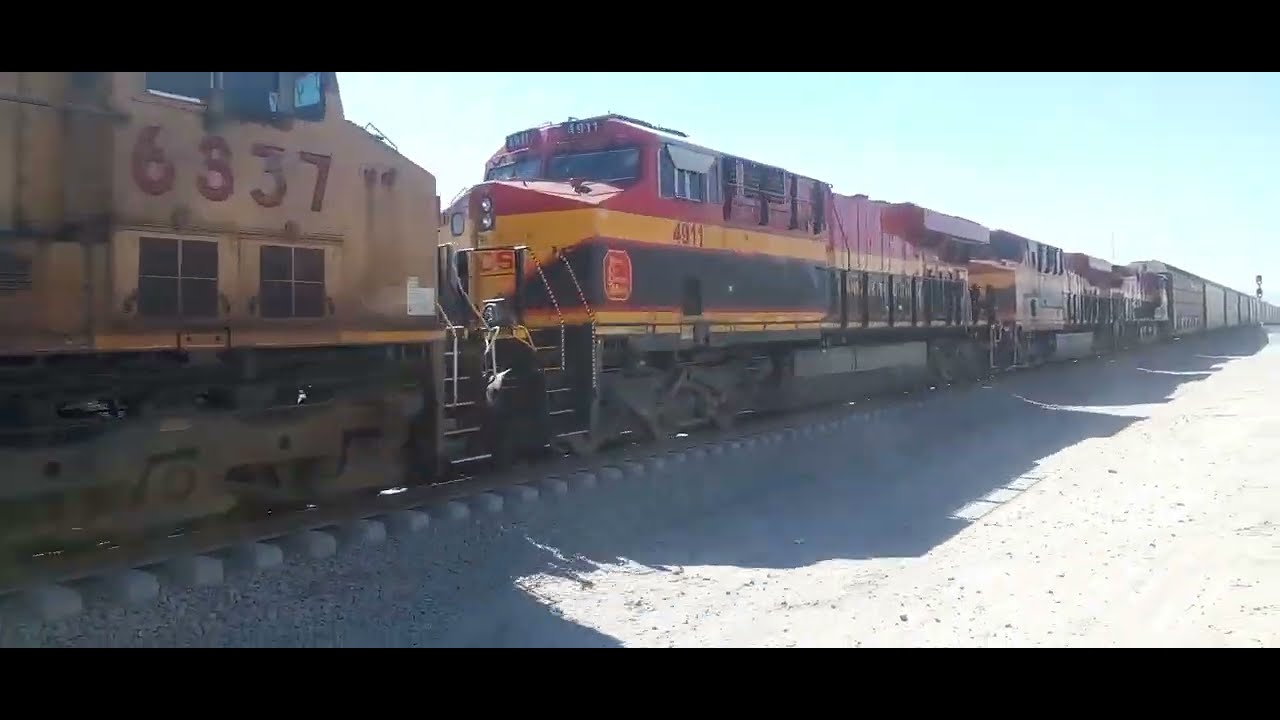 UP 6295-6337 CPKC 4911-4839-4603 MISCELANEO CORRIENDO A LA VELOCIDAD DE ...