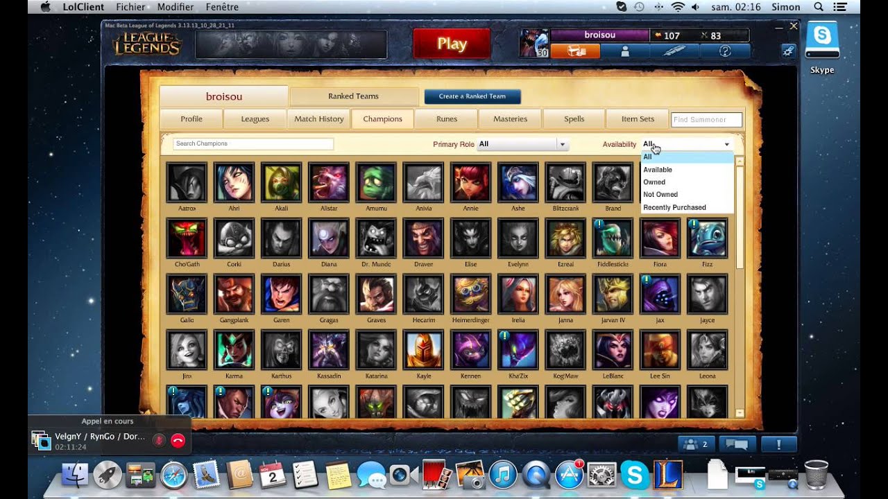 Vend compte League of Legend. - YouTube