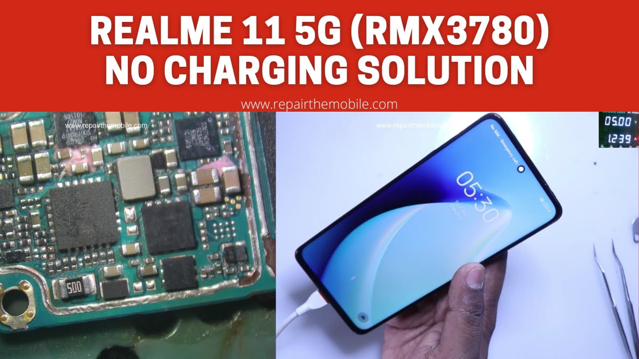 REALME 11 5G (RMX3780) No charging Solution - YouTube