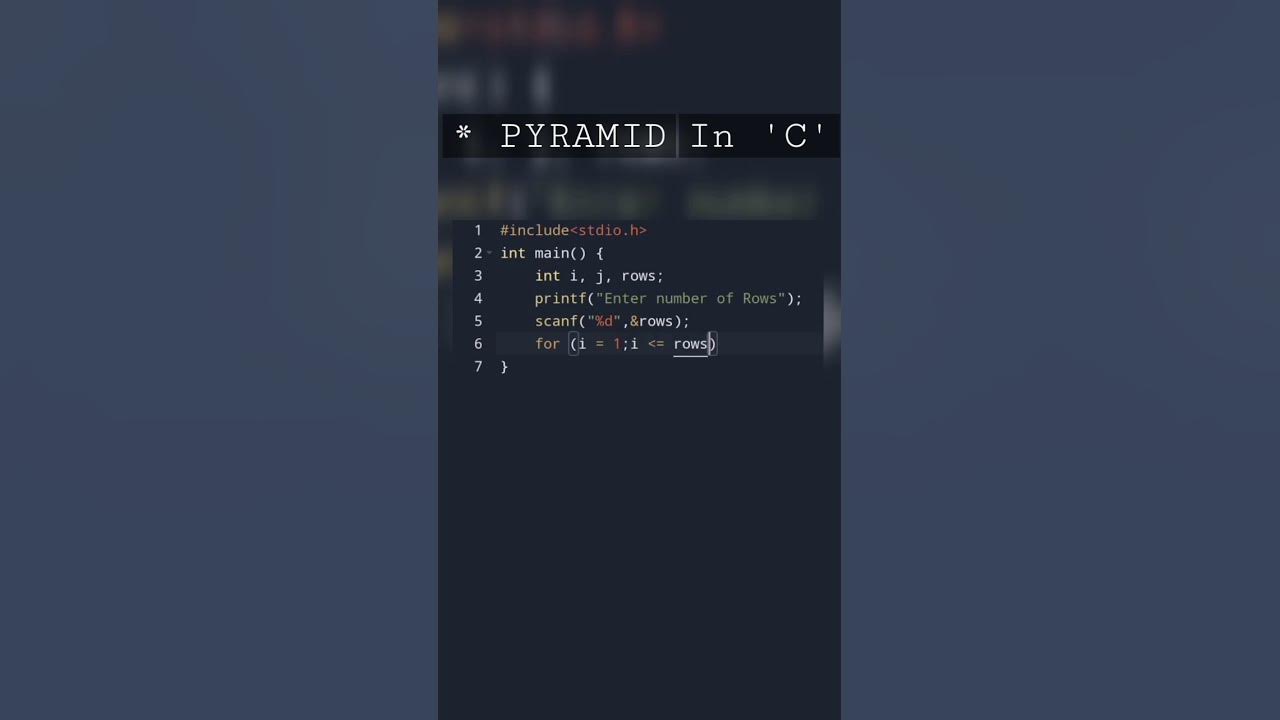 Star Pyramid🔺 In C Programming👨‍💻 Coding Shorts Technology Cprogramming Viral Trending
