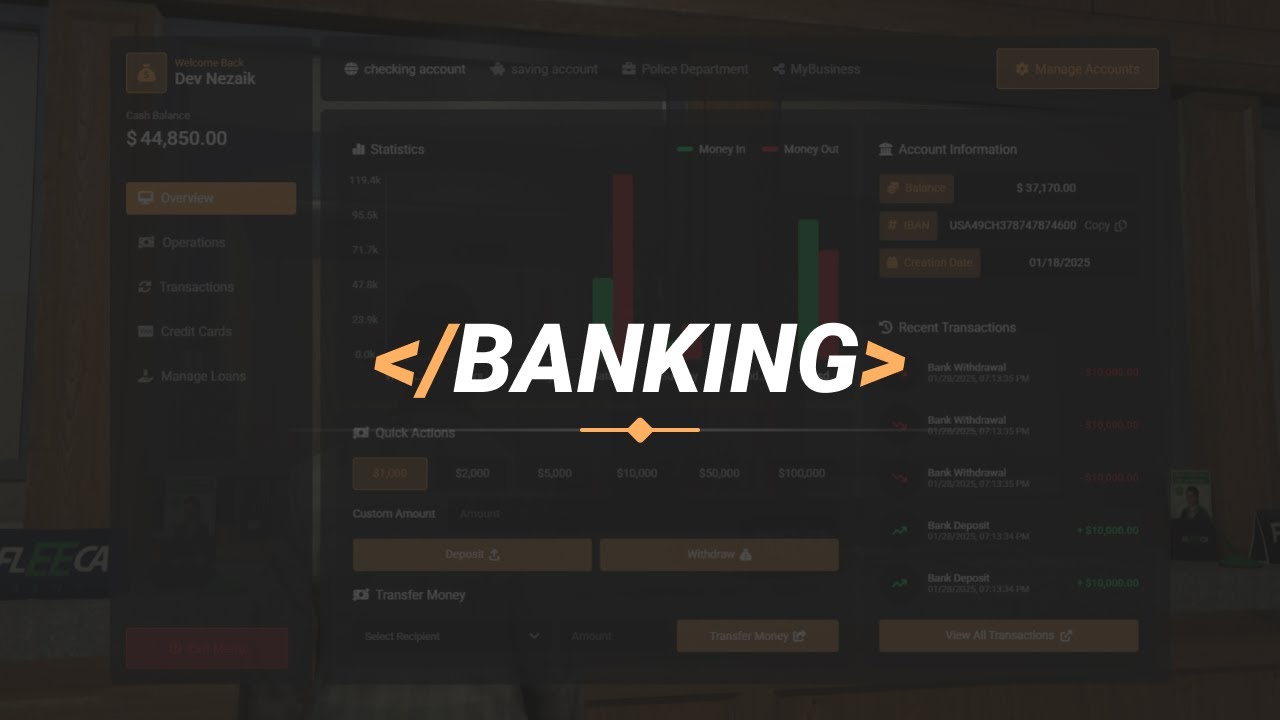 FiveM Banking - Most advanced all in one banking script. - YouTube