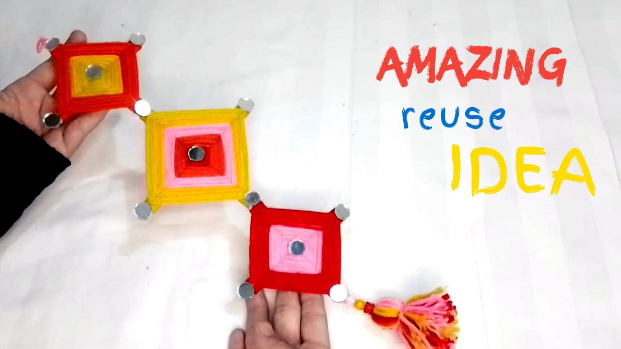 l made it with icecream sticks and wool, ice cream sticks craft ...