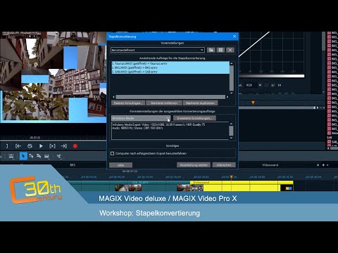 Stapelkonvertierung in MAGIX - Das Rendern von mehreren Videos