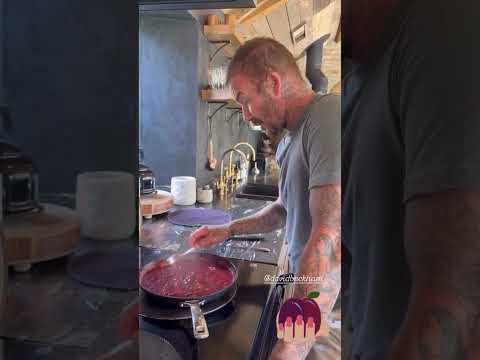 David Beckham’s Homemade Plum Jam | Cooking in the Cotswolds Garden✨️😍