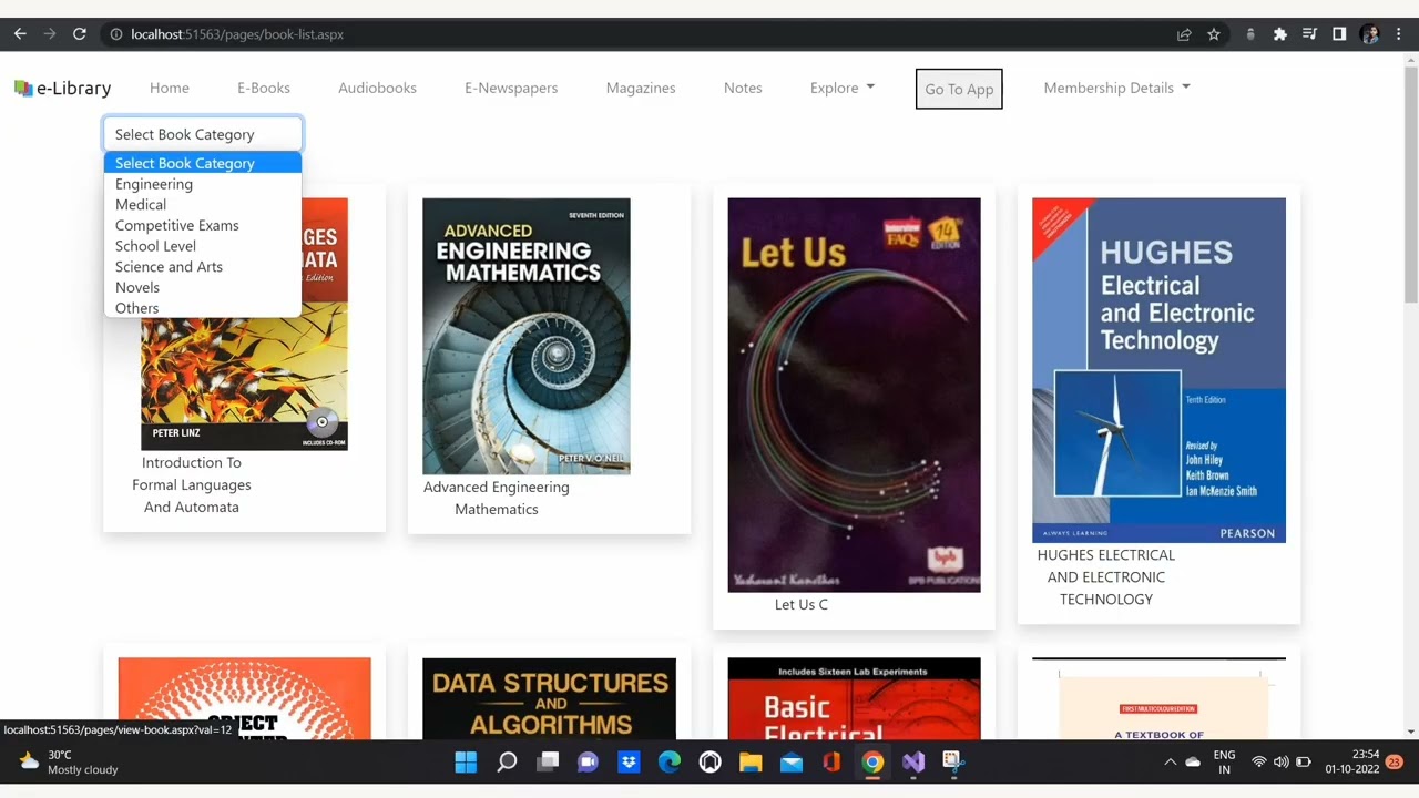 e-Library Project Presentation - YouTube