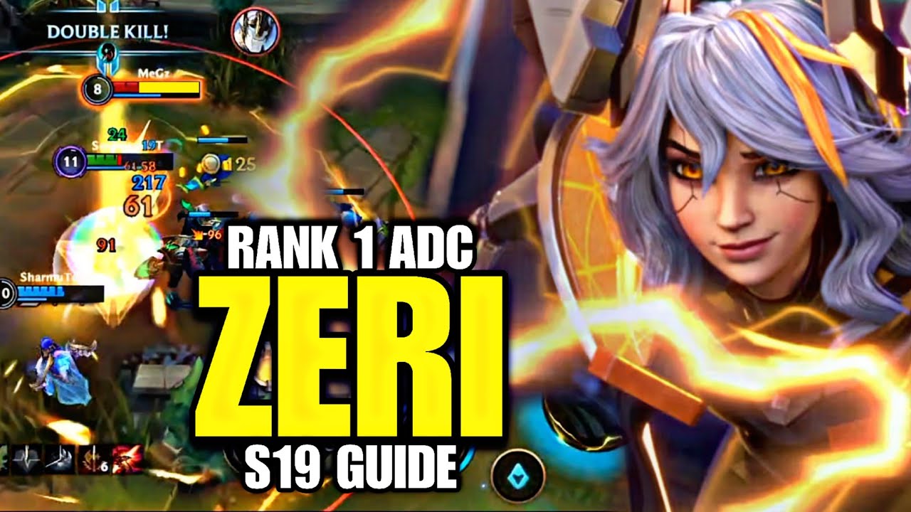 RANK 1 ZERI MVP GUIDE | BUILD RUNES SEASON 19 | SOVEREIGN WILD RIFT ...