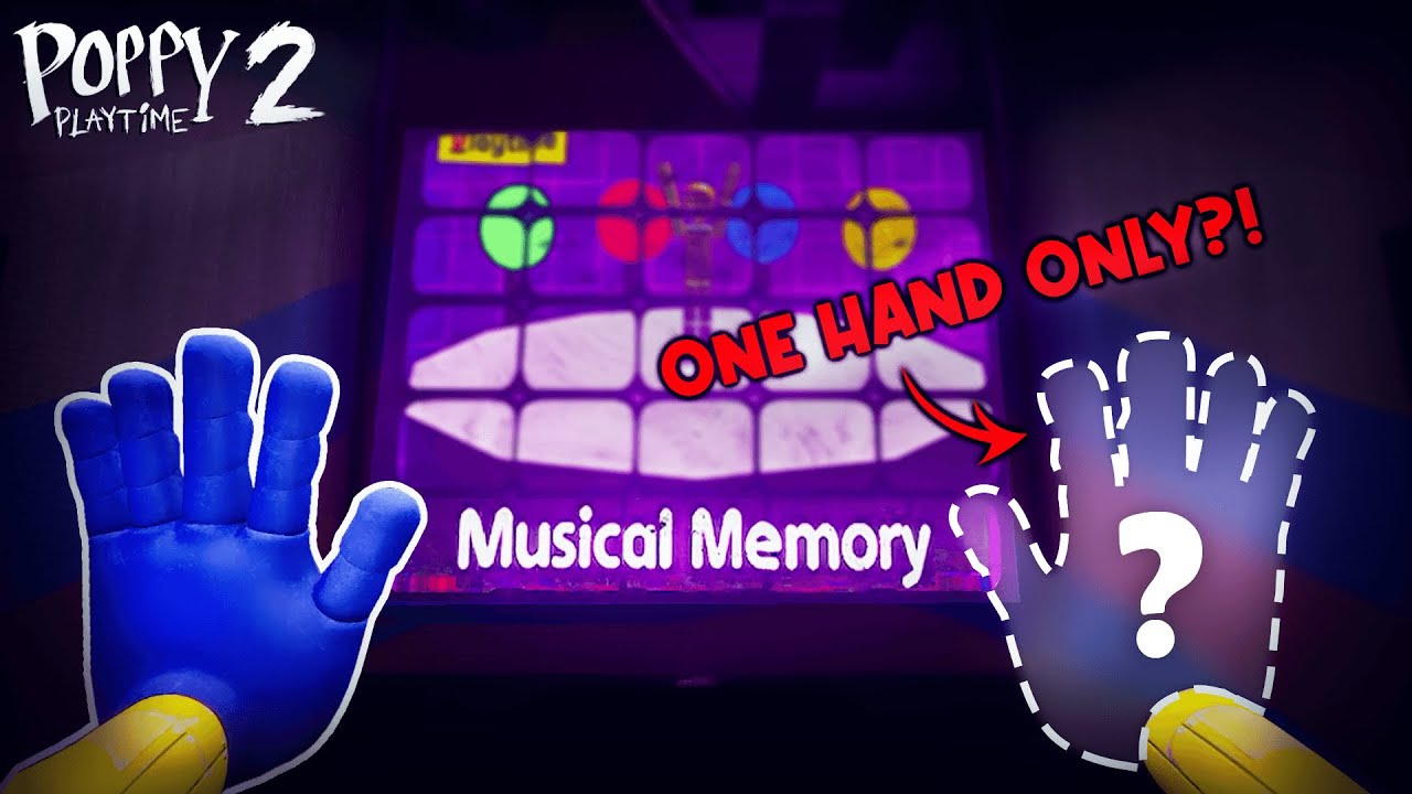 How to beat Musical Memory with only ONE HAND - Poppy Playtime Chapter ...