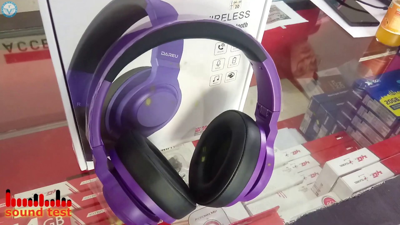 HEADSET GAMING BLUETOOTH DAREU EH-765 - 1st Venus Computer - YouTube
