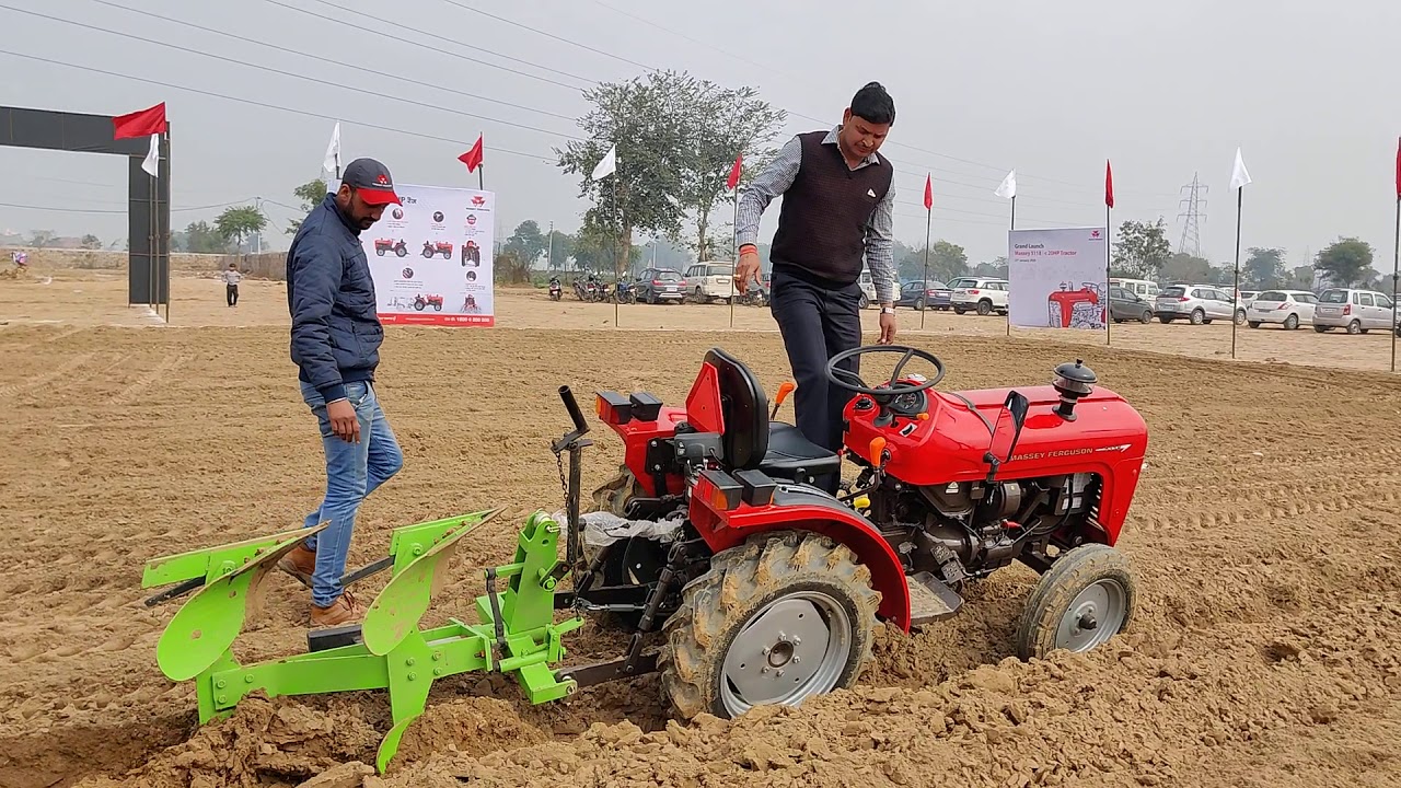 MF 5118 with plough - YouTube