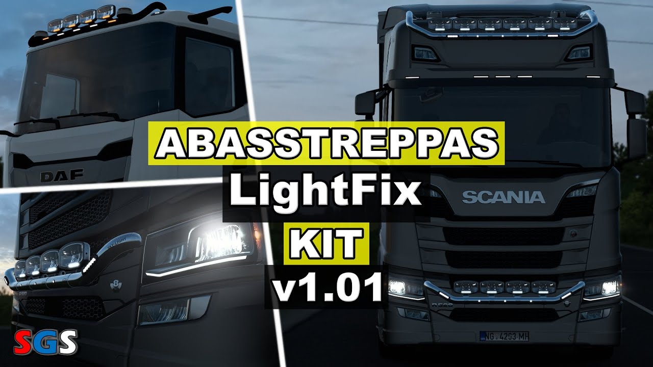 |ETS2 1.49| Abasstreppas LightFix Kit v1.01 - YouTube