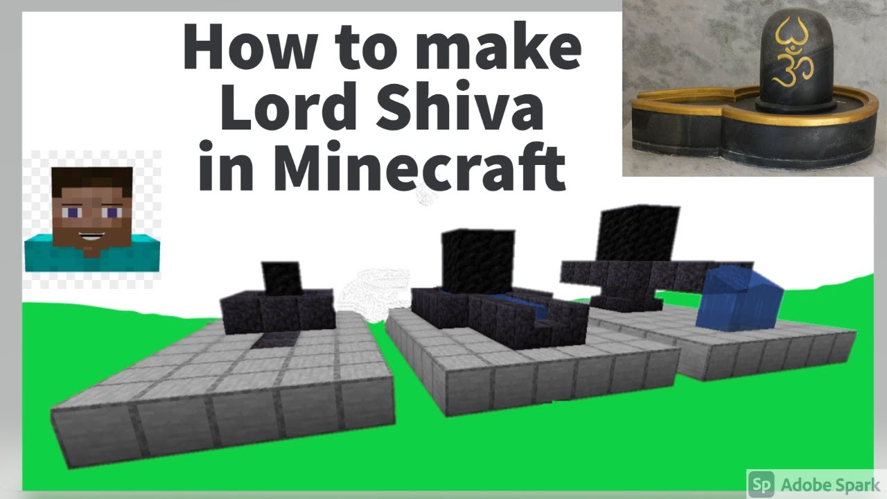 How to make Lord Shiva in Minecraft - YouTube
