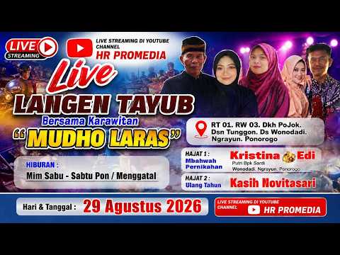 LIVE LANGEN TAYUB MUDHO LARAS DI RUMAH BPK.MOIMIN (DENDENG) IBU.DARMI  WONODADI NGRAYUN PONOROGO