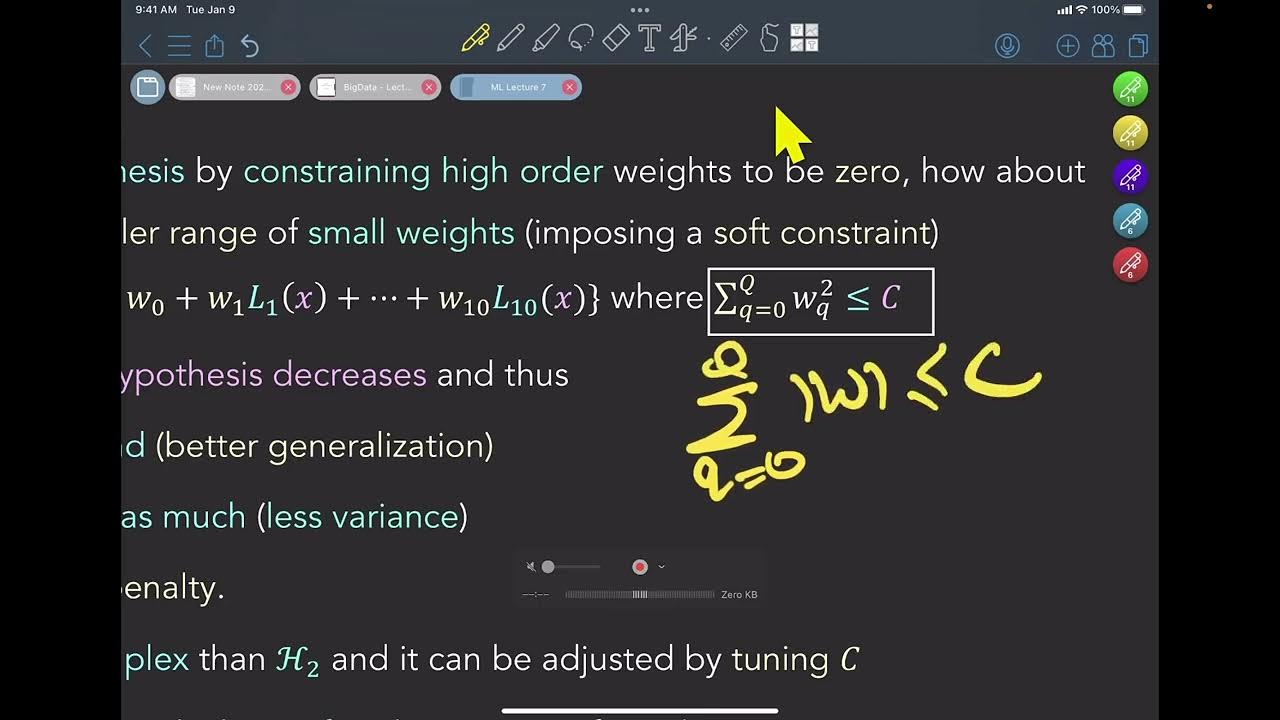 ML Lecture 7 Part 4: Regularization - YouTube